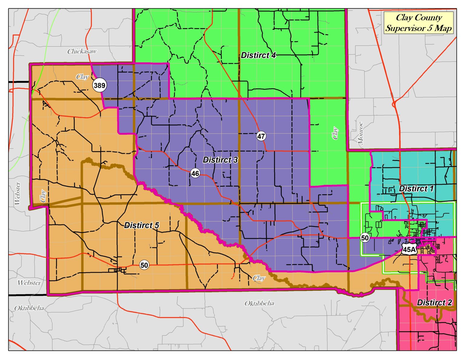 District 5 Supervisor - Clay County, Mississippi
